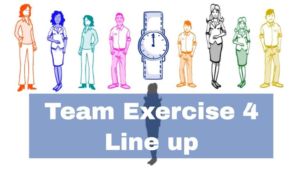 Team Building Exercise - Line up