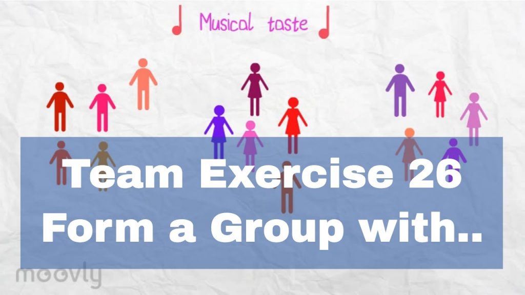 Team Building Game - Form a group with..