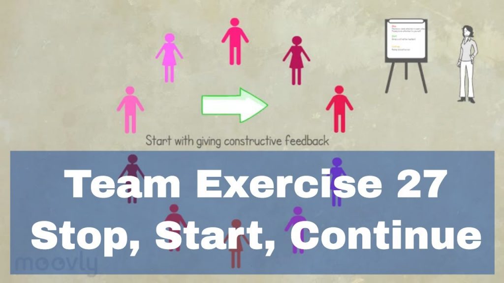 Team Exercises for small groups - Stop Start Continue